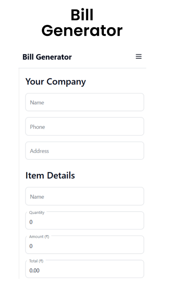 Bill Generator - Create Professional Invoices & Receipts - App on Amazon Appstore