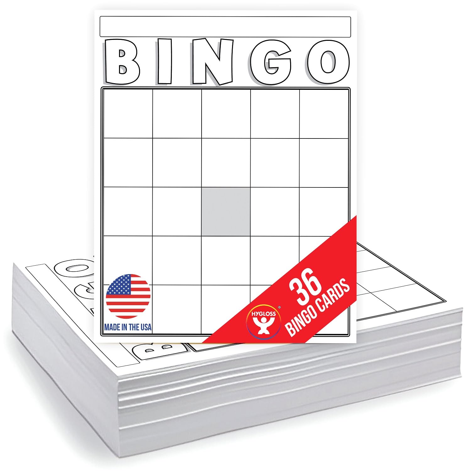Snapklik.com : Hygloss Products Blank Bingo Cards To Write On - 36-Pack ...