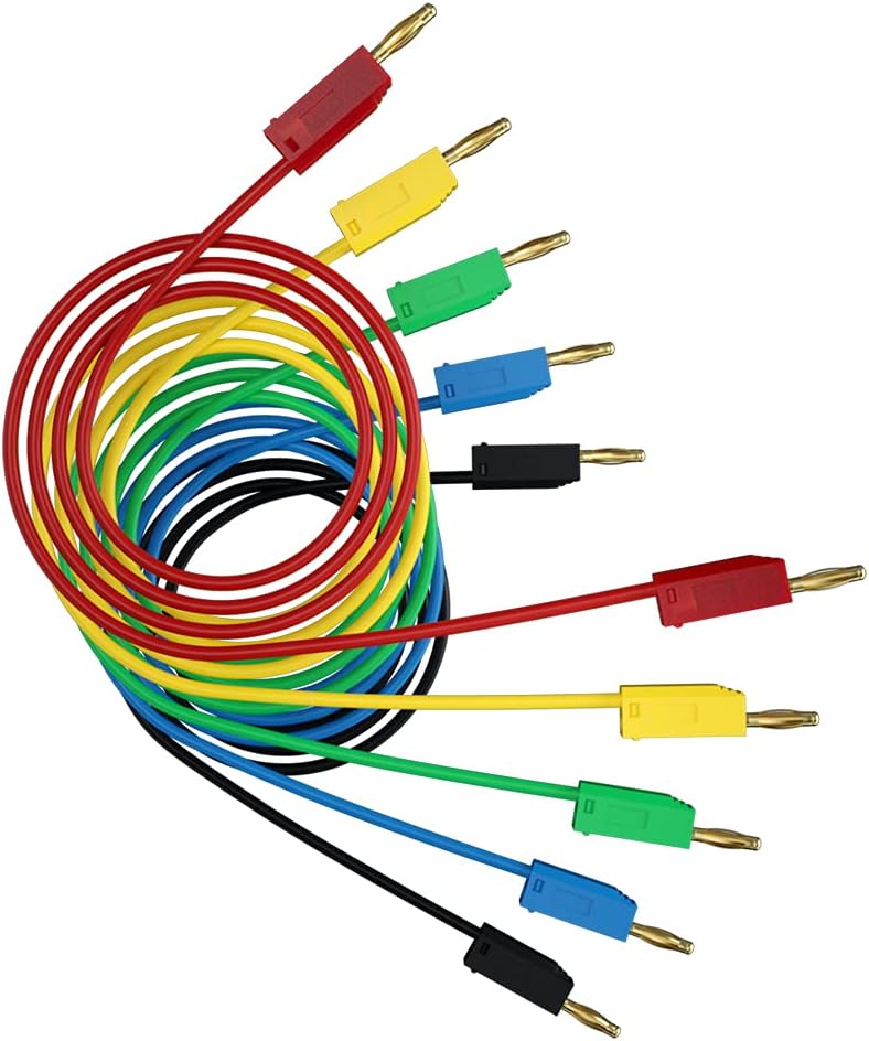 Amazon.com: Testeronics 10 PCS Stackable Banana Plug to Jumper Wire ...