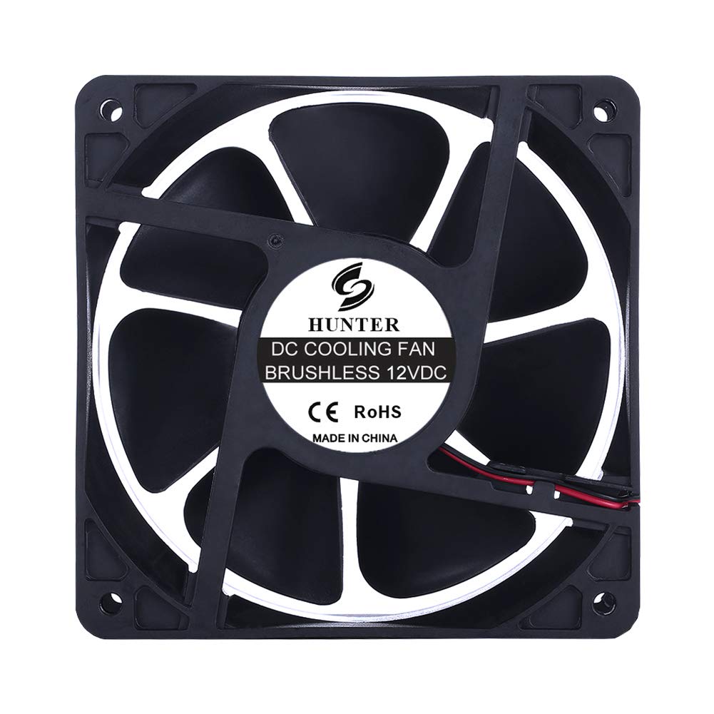 Amazon.com: High Airflow 120x38mm 1238 Dual Ball Cooling Fan 4500RPM ...