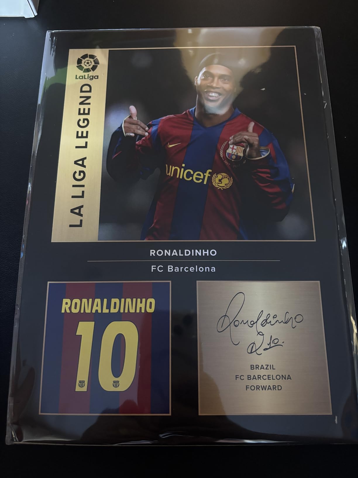 Icons Wall Art – Ronaldinho Barcelona Legends A4 Printed Photo Display ...