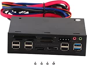 Amazon.com: 5.25inch Media Dashboard, Panel USB3.0 2.0 HUB eSATA SATA ...