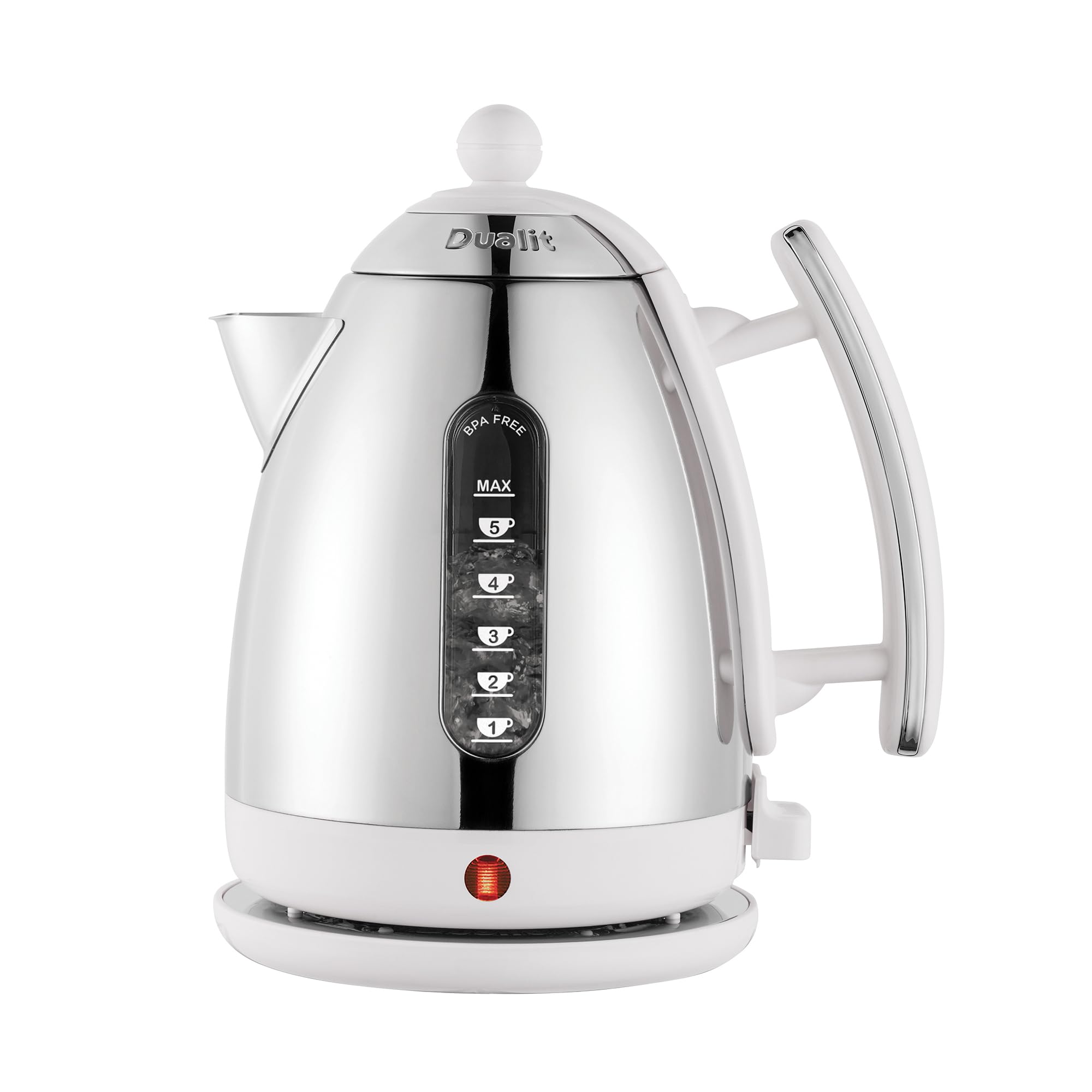 Dualit Lite Jug Kettle - 1.5L Capacity - Polished with Black Trim ...