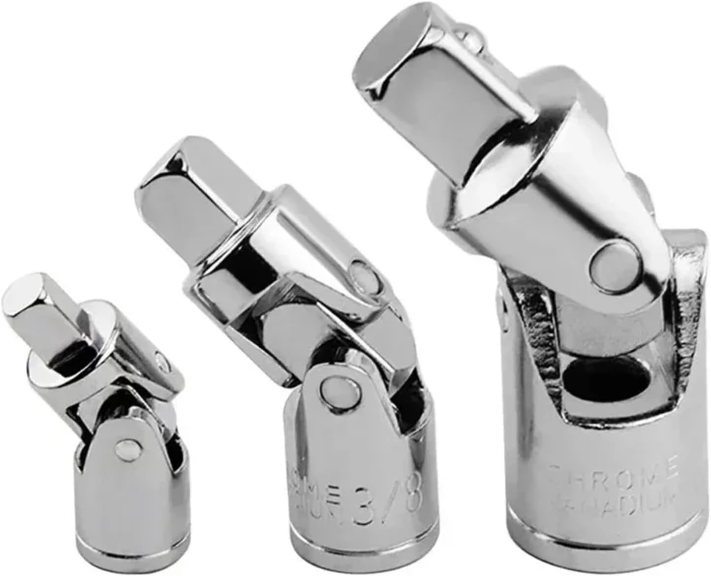 Ultimate Swivel Impact Socket Set 6 Pcs Universal Joint Set, 1/2 3/8 1/ ...