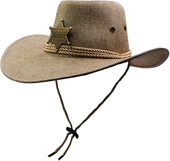 Yosang Cowboy Hat Wide Brim Travel Cap Western Cowgirl Hat Outdoor Sun ...