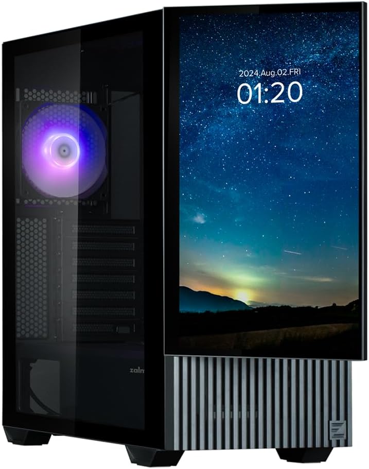 Zalman Z10 DS Mid Tower PC-Gehäuse mit Display 15,6 Zoll: Amazon.de ...