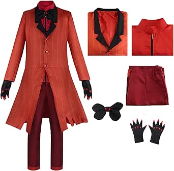 Amazon.com: Alastor Cosplay Red Suit Cosplay Costumes Halloween ...