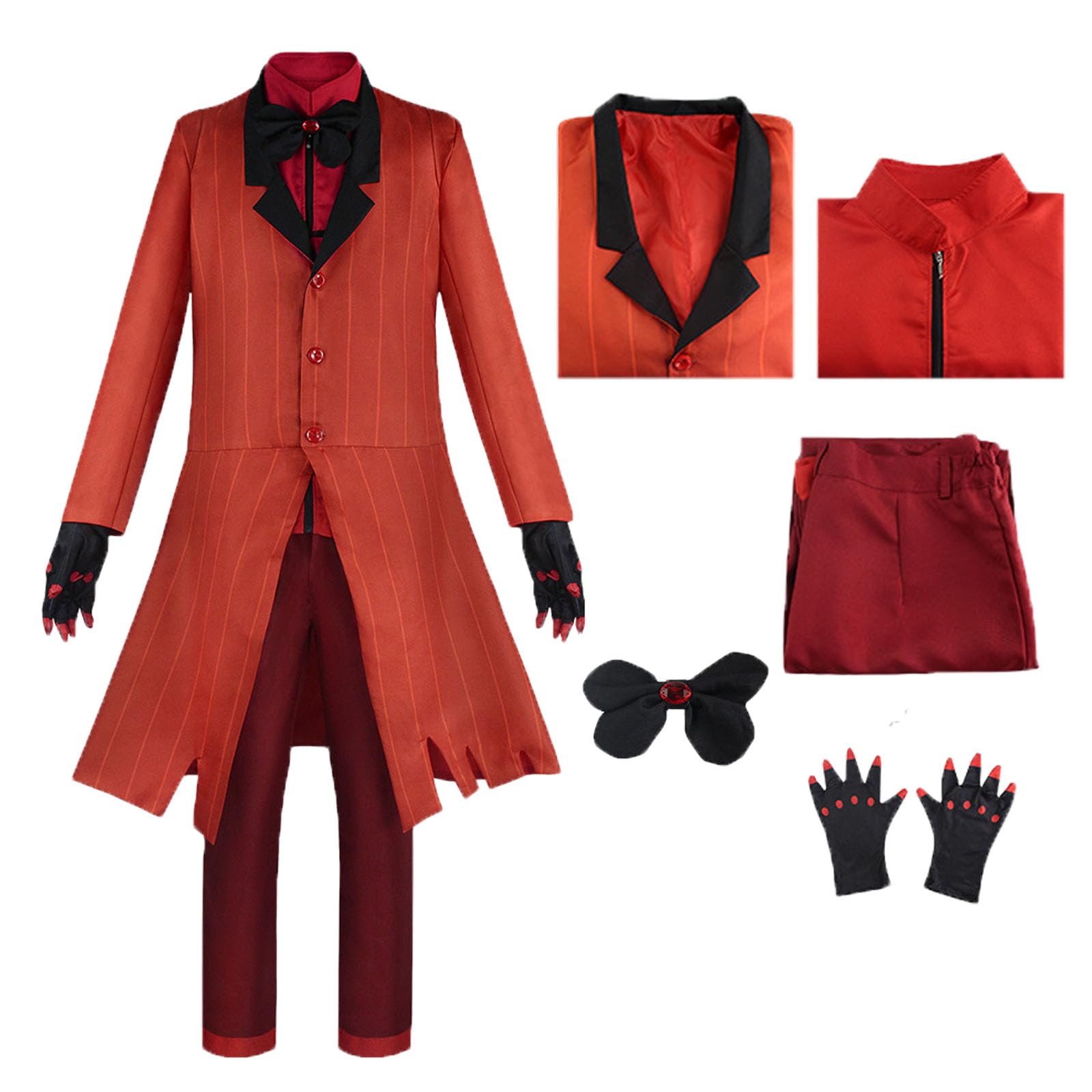 Amazon.com: Alastor Cosplay Red Suit Cosplay Costumes Halloween ...