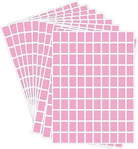 Amazon.com : Starboling Color Coding Labels,3000 PCS 1/2" x 3/4" Pink ...