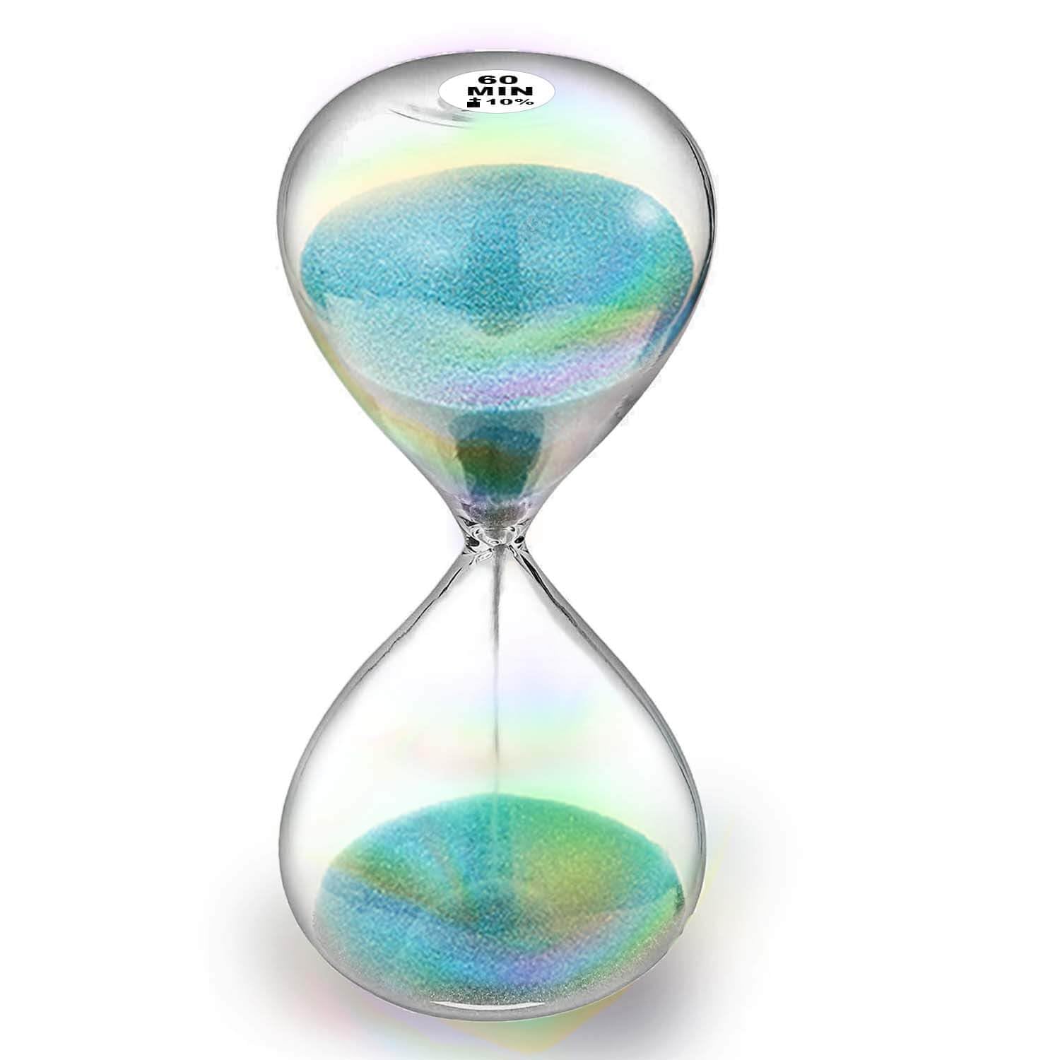 Amazon.com: SuLiao Hourglass Sand Timer 60 Minutes,Turquoise Sand Clock ...