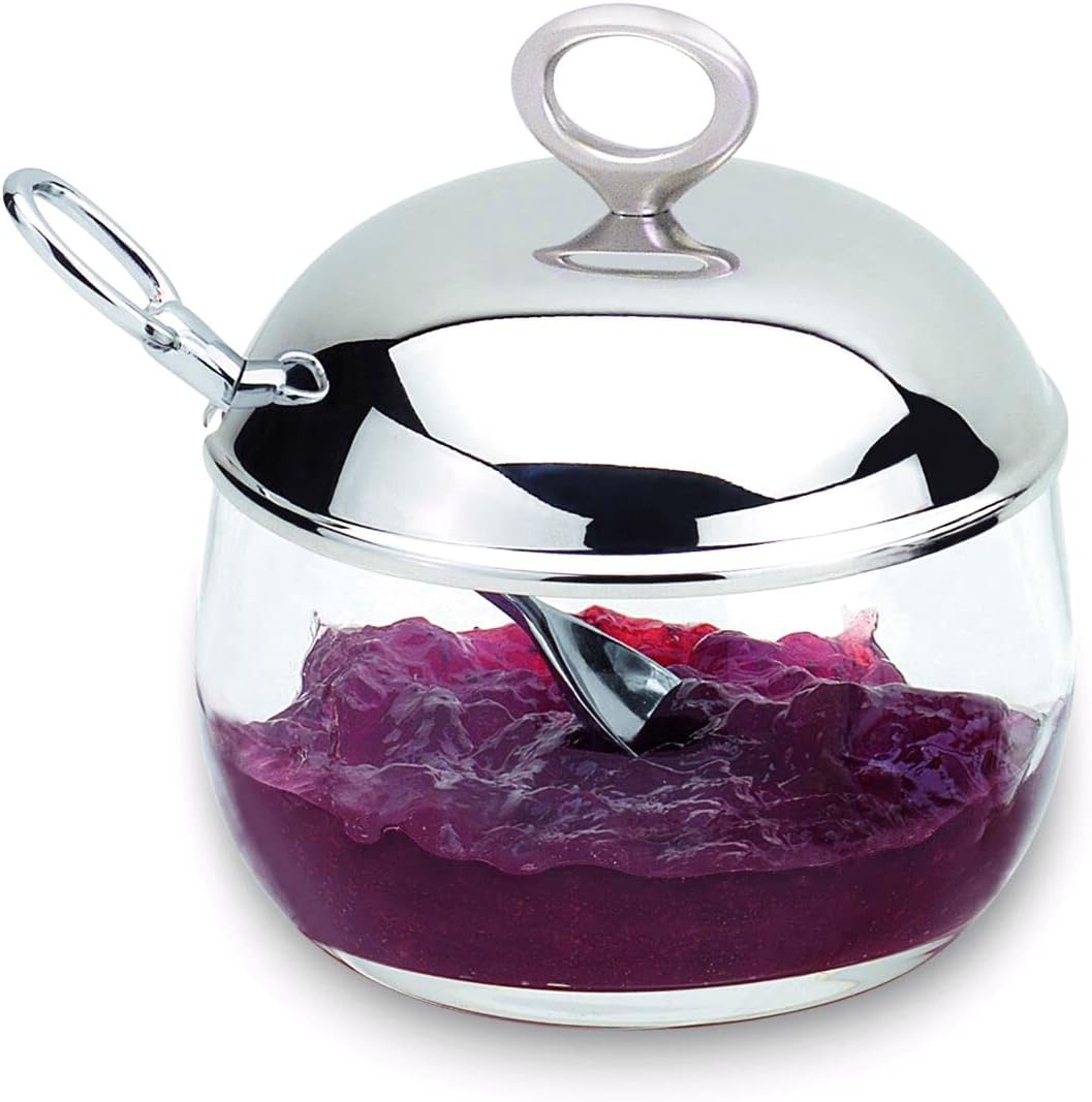 Amazon.com: Jam Jar With Serving Spoon: Crystal Jam Jar: Home & Kitchen