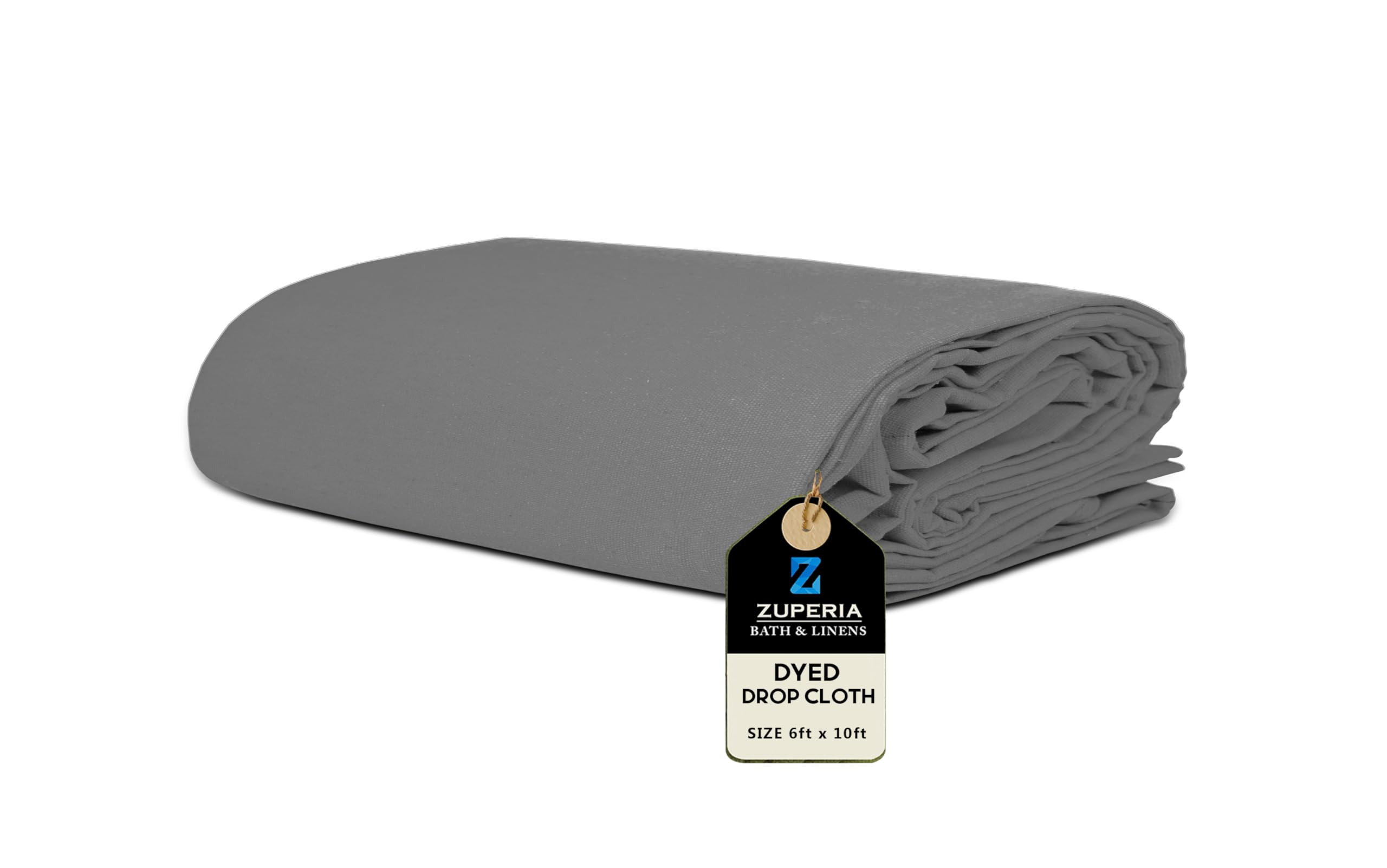 Amazon.com: ZUPERIA Dyed Canvas Drop Cloth for Painting (6’ x 10’ Feet ...