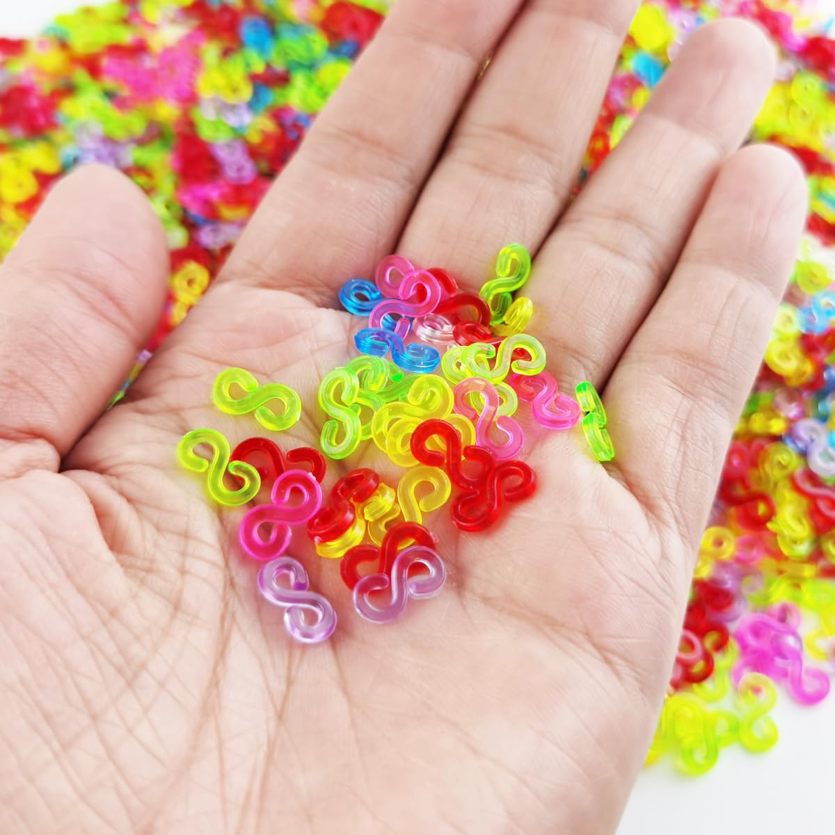 Snapklik.com : 3000PCS S Clips Rubber Band Clips Rubber Band Bracelet ...
