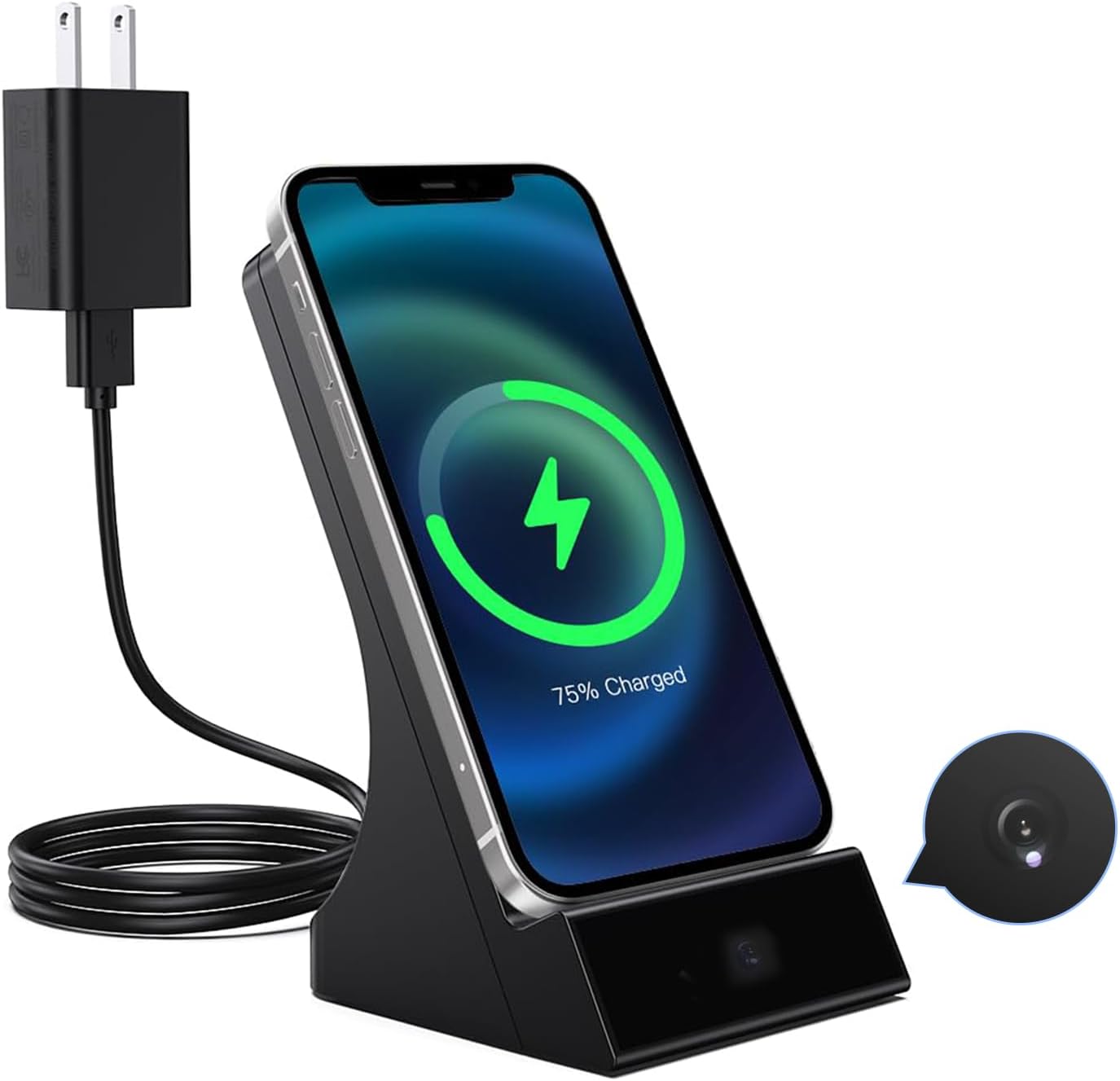 Amazon.com : LIZVIE Wireless Charger with Smart Surveillance for iPhone ...