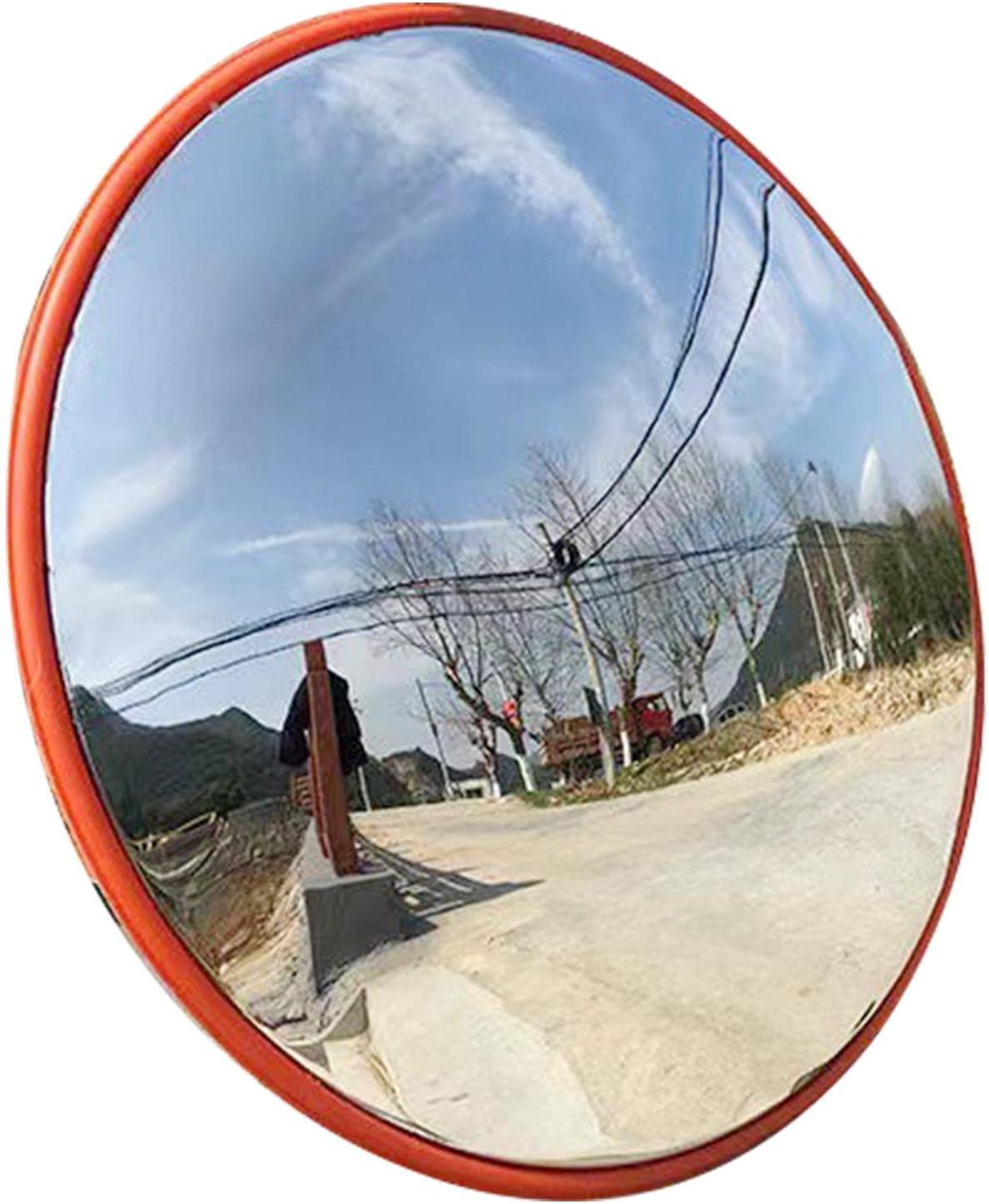Amazon.com: Round Convex Mirror, Corner Mirror Red, Acrylic Convex ...