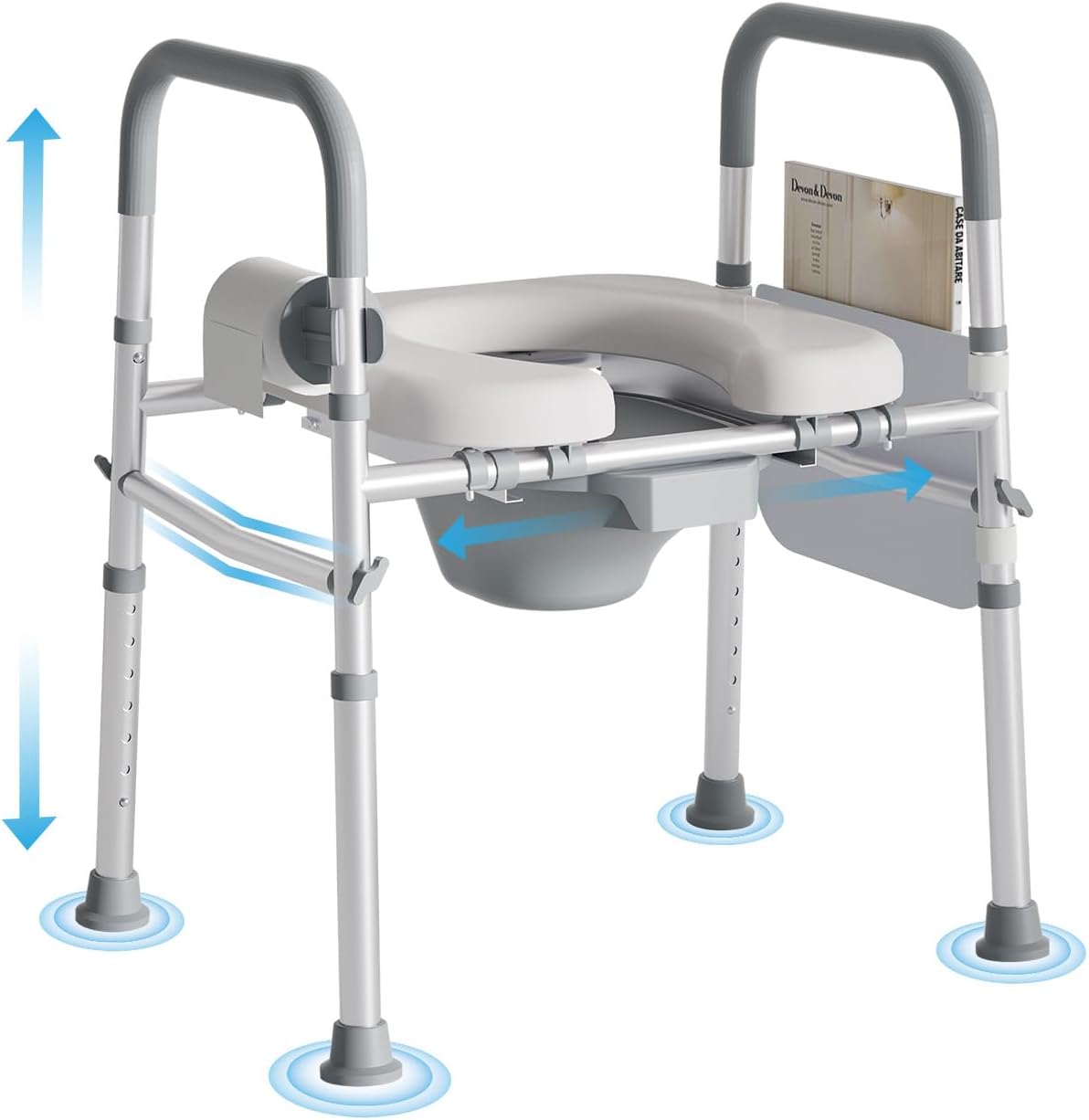 Amazon.com: Bedside Commode for Seniors, FSA/HSA Eligible Bedside ...