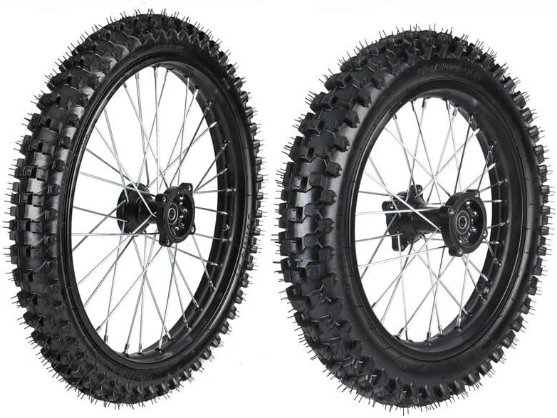 Amazon.com: 80/100-12 60/100-14 3.00-10 2.5-10 Tire & Wheel Rim Set for 50cc 70cc 140cc 160cc ...