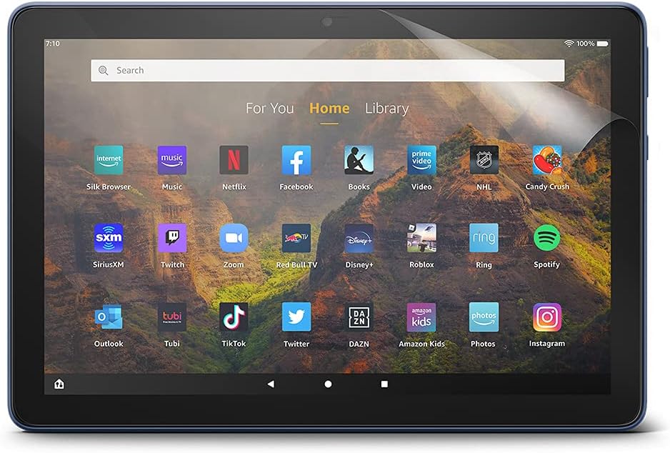 NuPro Clear Screen Protector for Amazon Fire HD 10 and Fire HD 10 Plus ...