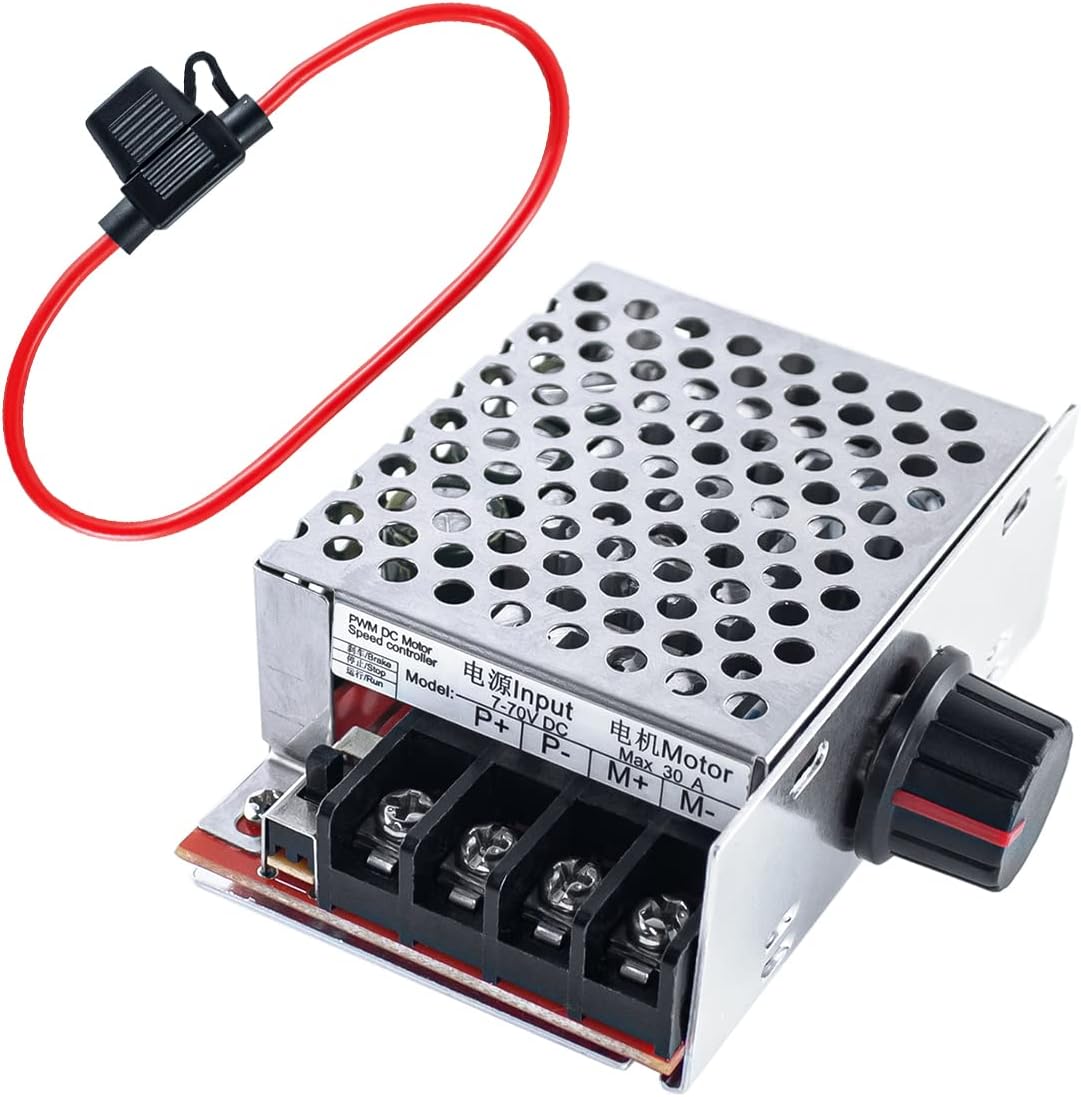 Amazon.com: KeeYees 7-70V 30A PWM DC Motor Speed Controller Switch ...
