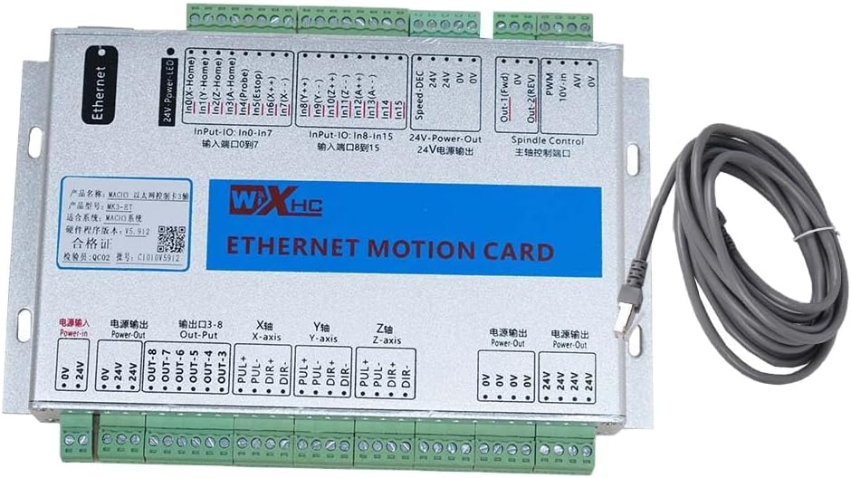 Amazon.com: WiXHC Motion Control Card 2000KHZ Breakout Board USB or Ethernet Interface CNC ...