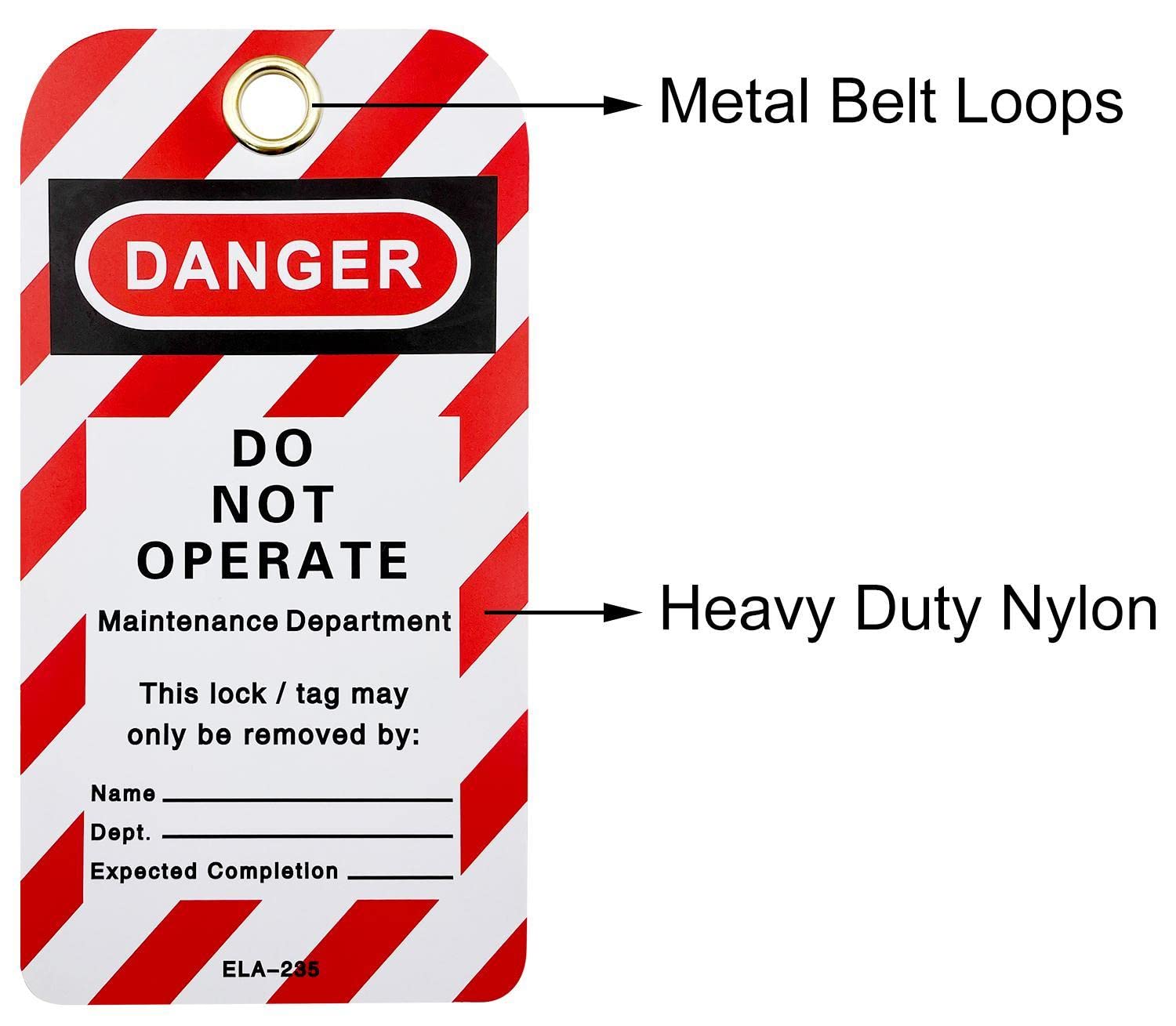Snapklik.com : SAFBY Lockout Tagout Tags, 5.7"x2.9", OSHA Compliant ...