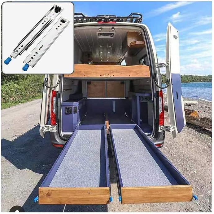 NTP 2 x Schwerlastauszug | Vollauszug | Teleskopschienen | 136 kg ...