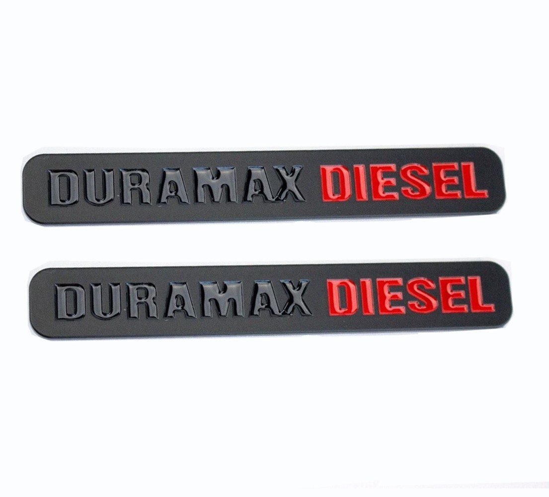Amazon.com: Yoaoo 2Pack OEM Black Duramax Diesel Allison Truck Emblem ...