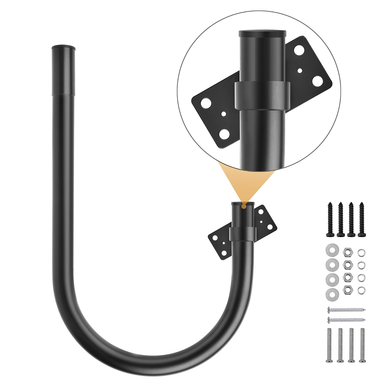 Snapklik.com : DERMAEX Under Eave Satellite Mount, 1-5/8 Roof Mount For ...