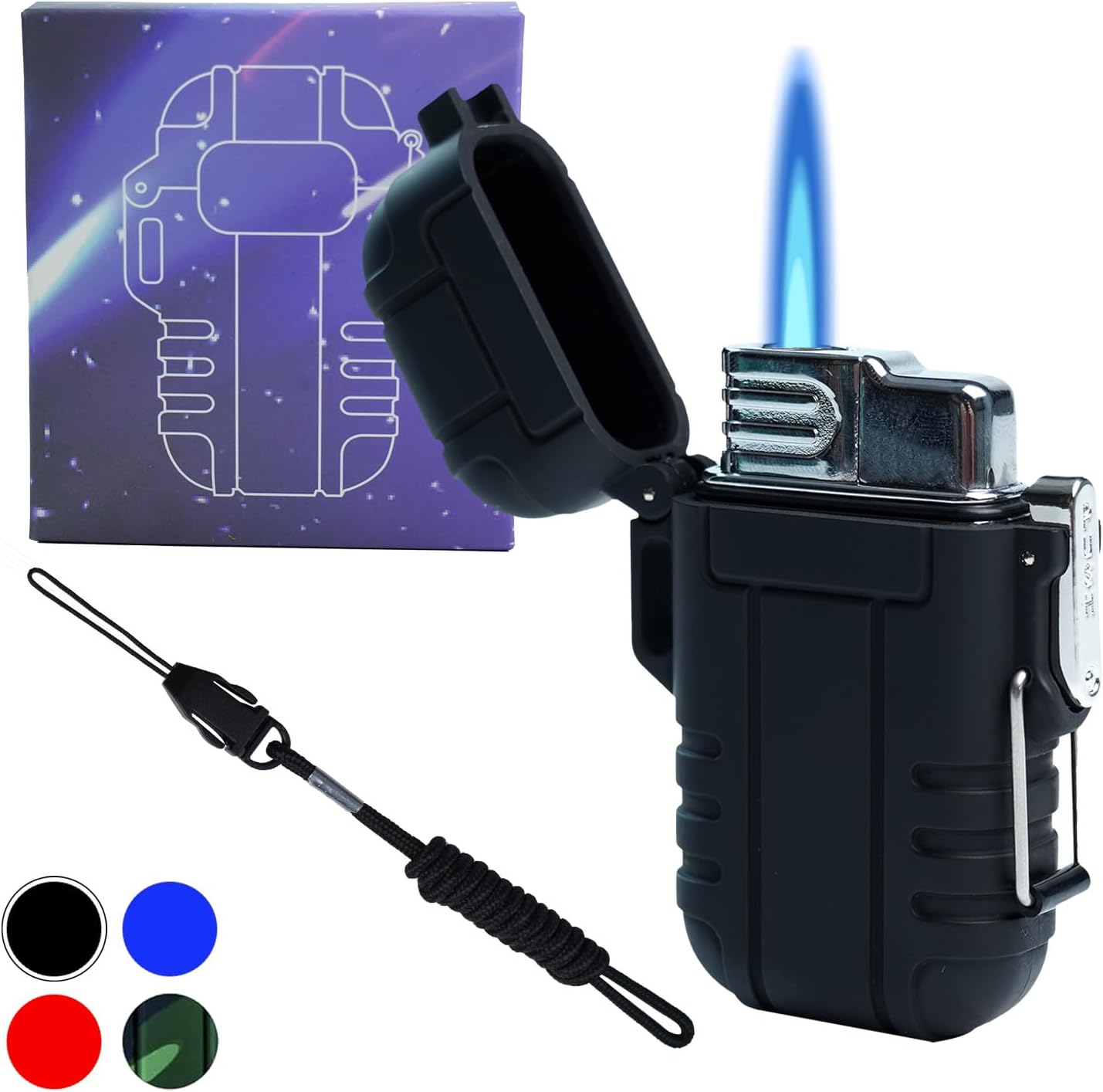 Waterproof Outdoor Lighter, Refillable Wind Proof Butane Lighters ...