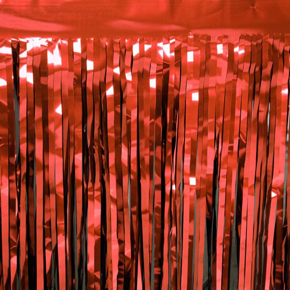 Amazon.com: Anderson's Metallic Red Fringe, 15 Inches x 10 Feet, Indoor ...