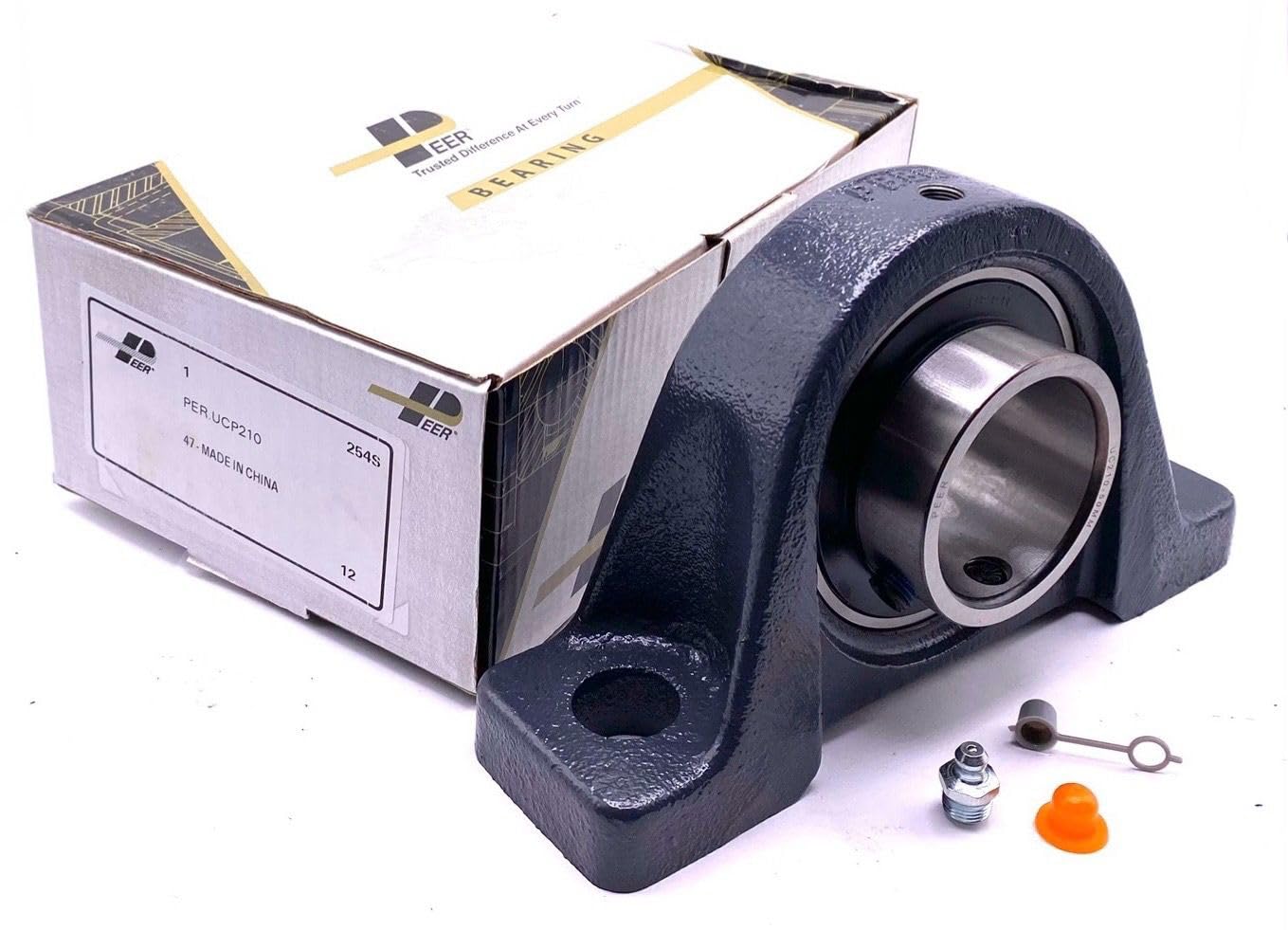 PEER UCP210 HOUSING and BEARING ASSEMBLY SYJ50TF UC210+P210 50 MM: Amazon.com: Industrial ...