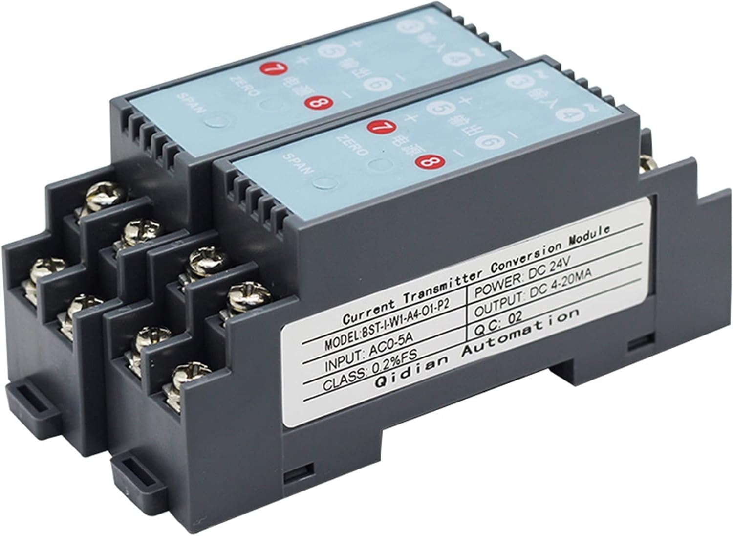 Amazon.co.jp: 電圧変換器 DC 24V 電源 アナログ信号 4-20mA コンバータ 1入力1出力 (Color : AC 0-5V input, Size : 0-5V ...