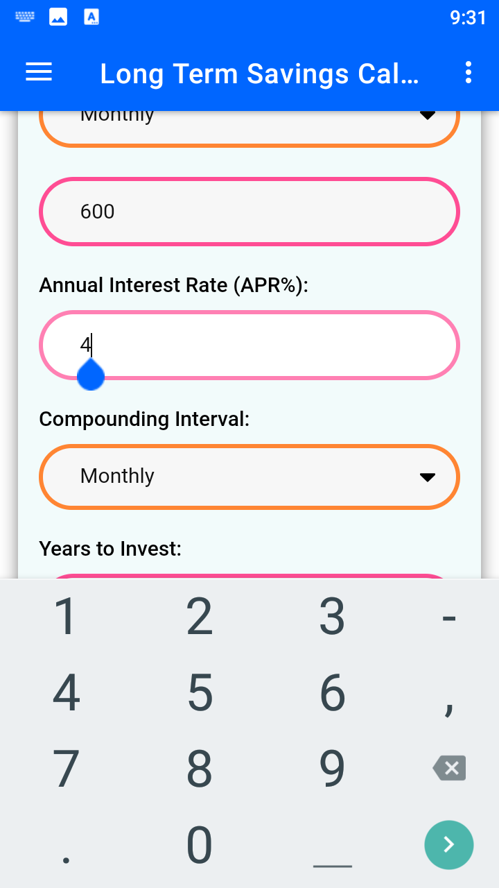 Long Term Savings Calculator - App on Amazon Appstore
