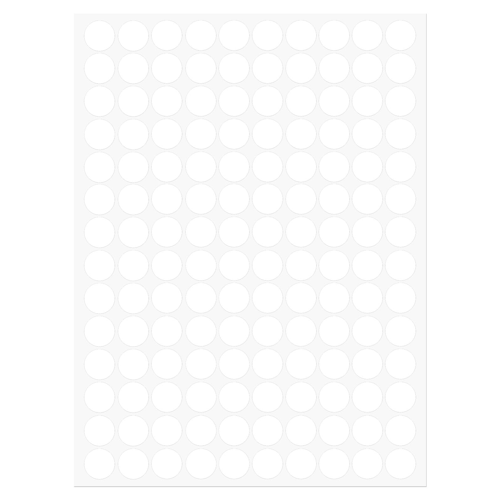 sourcing map 1 Sheet/140Pcs Screw Hole Cover Stickers, 12mm Dia PVC ...