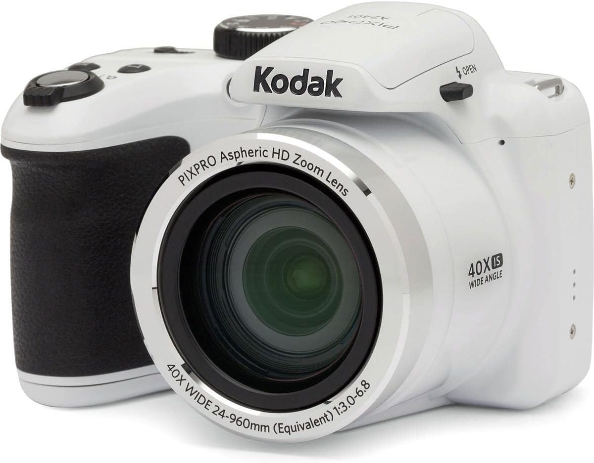 Amazon.com : Kodak AZ401-WH PIXPRO 16MP Digital Camera, 3", White ...