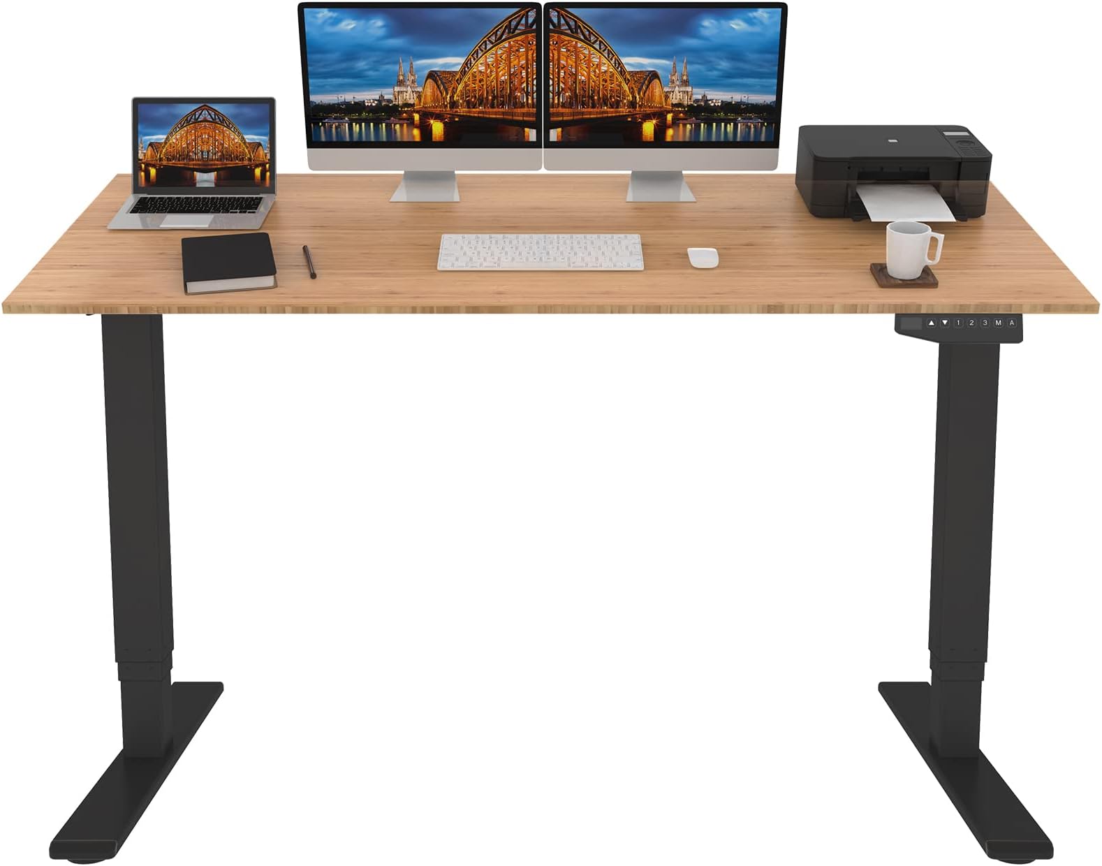 Amazon.com: FLEXISPOT 4-Legs Standing Desk 71 x 32 Inch Adjustable ...