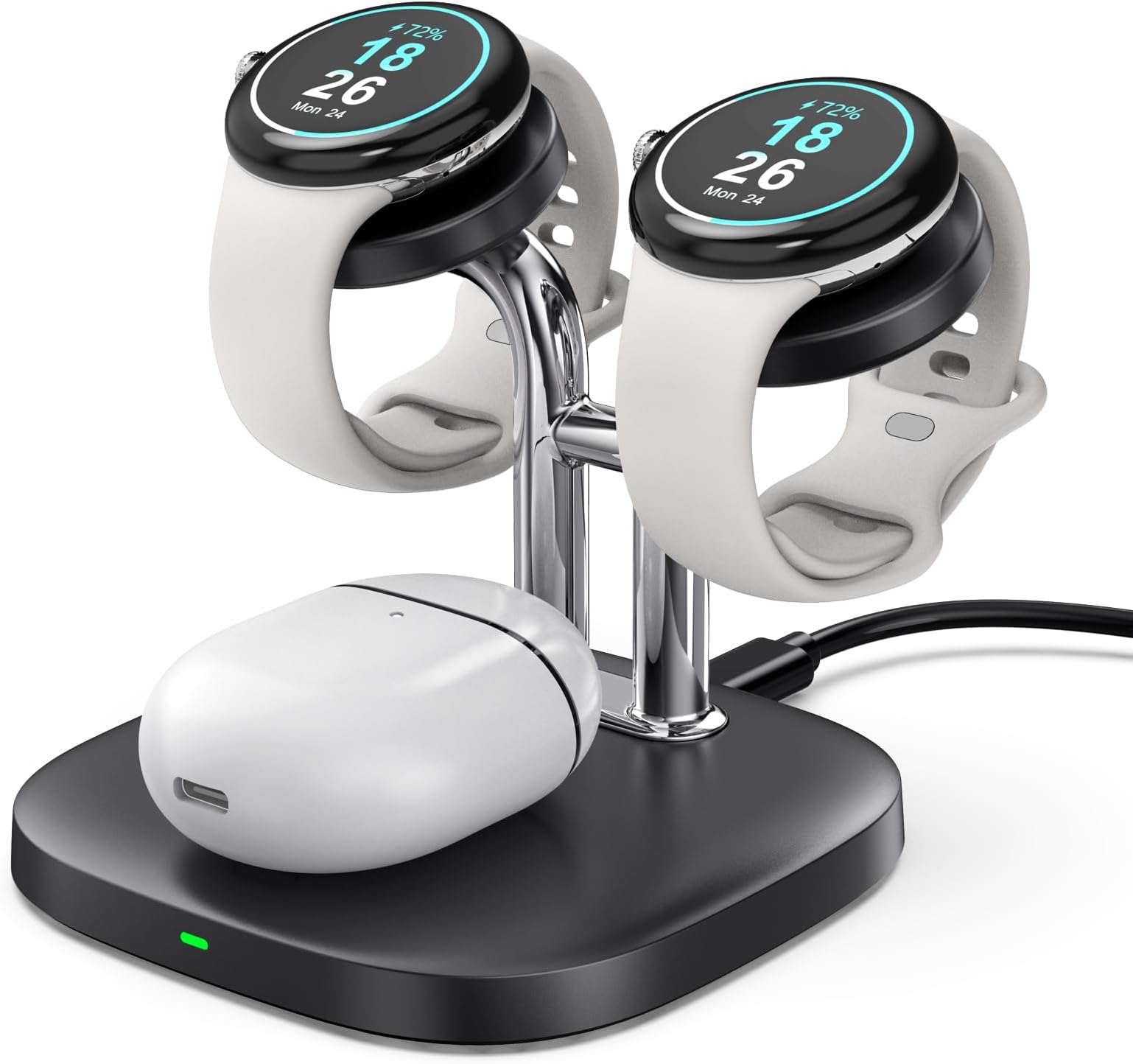 Amazon.com: Swanscout Dual Watch Charger for Pixel Watch Only, 2 in 1 ...