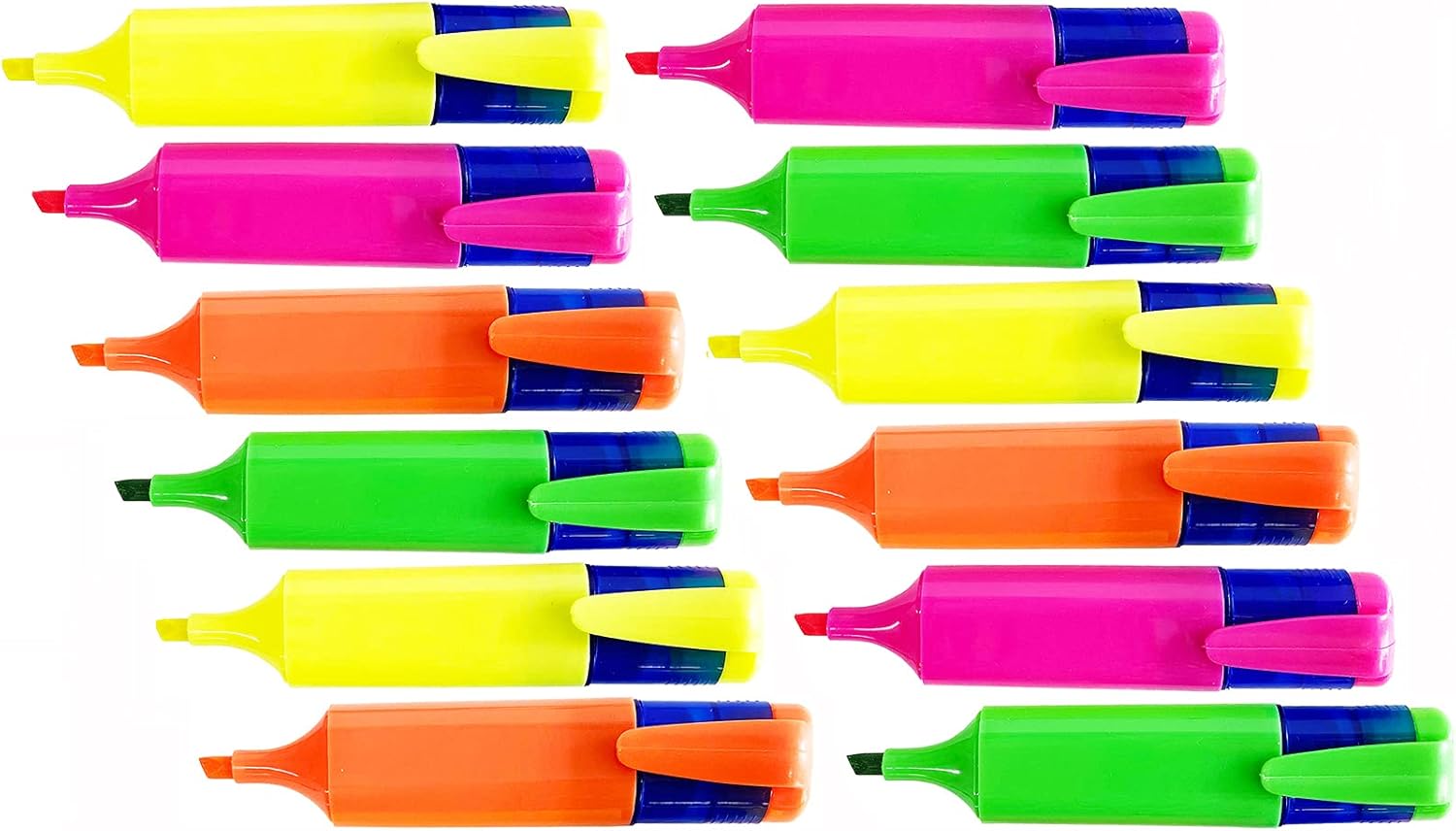 SOL 12pk Highlighters | Chisel Tip Marker Pen | Highlighter Pens ...