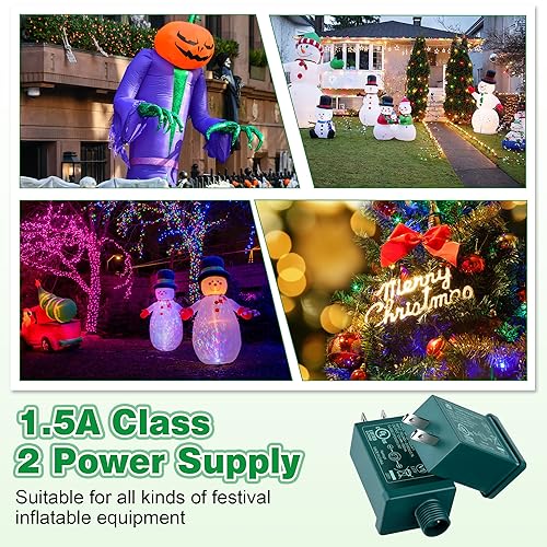 Snapklik.com : 4 Pack Replacement Yard Inflatable Adapter, 12vdc 15a ...