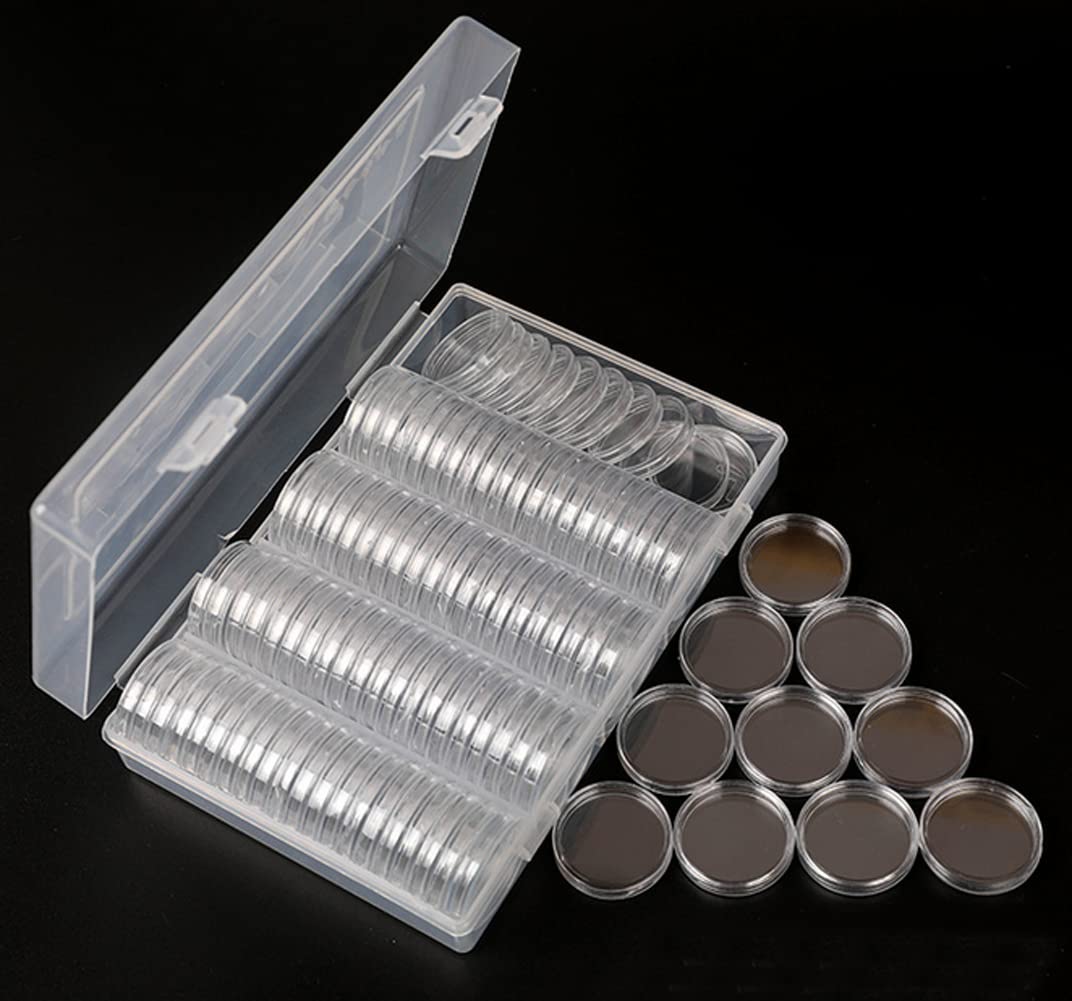 1 Oz Silver Coin Holder Protective Coin Cases 100PCS 30mm Coin Capsules ...