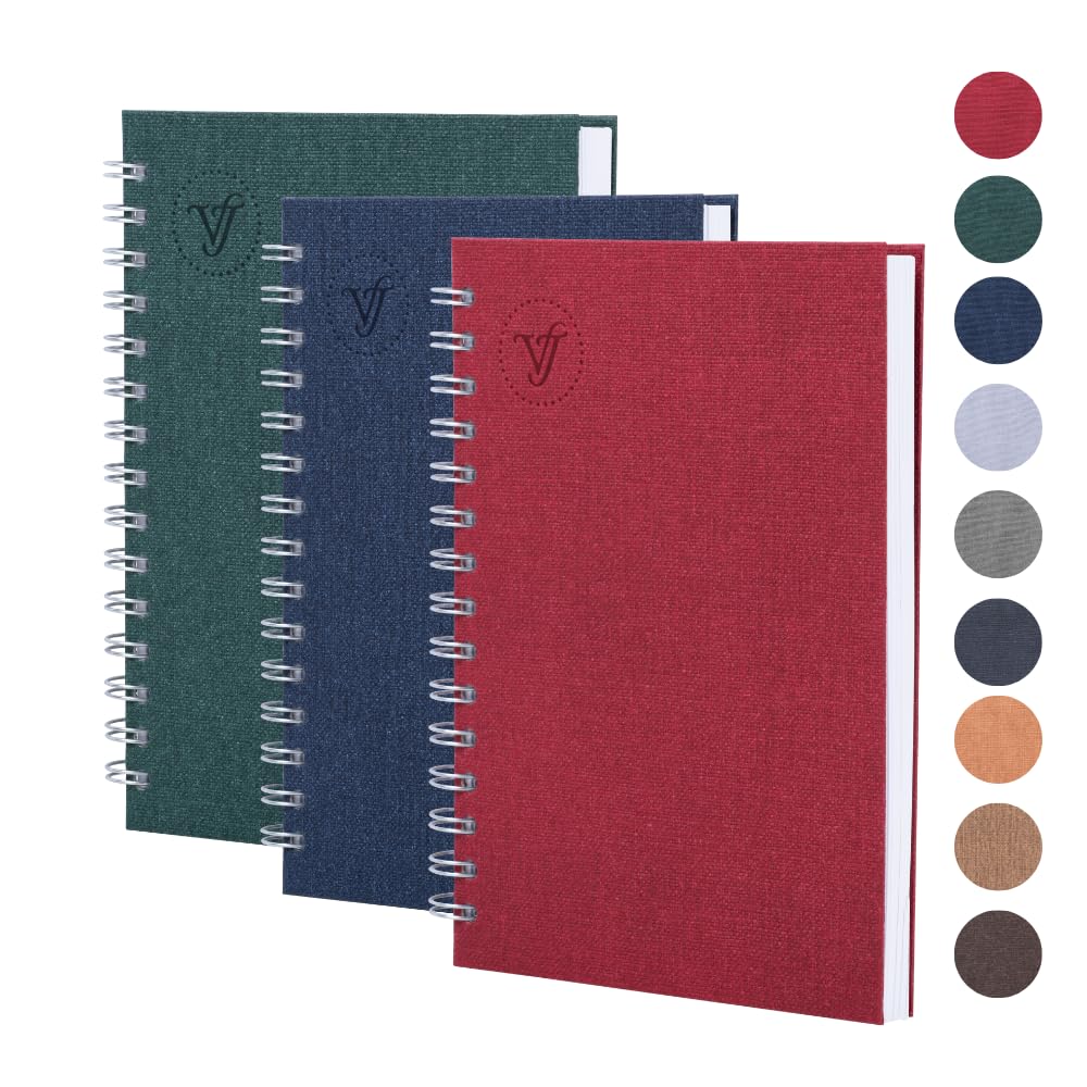 Victoria's Journals Notebook A5, Hardcover, Pack of 3 notebooks, Thick ...