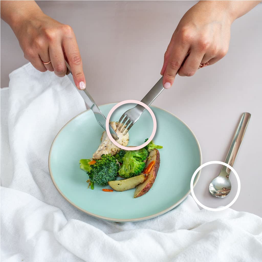 Snapklik.com : Uba Portion Control Flatware & Bariatric Diet Utensils Set
