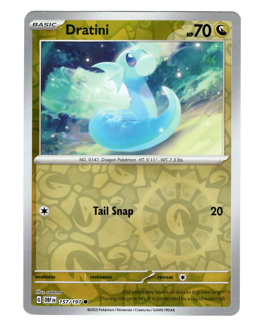 Pokemon Dratini Card