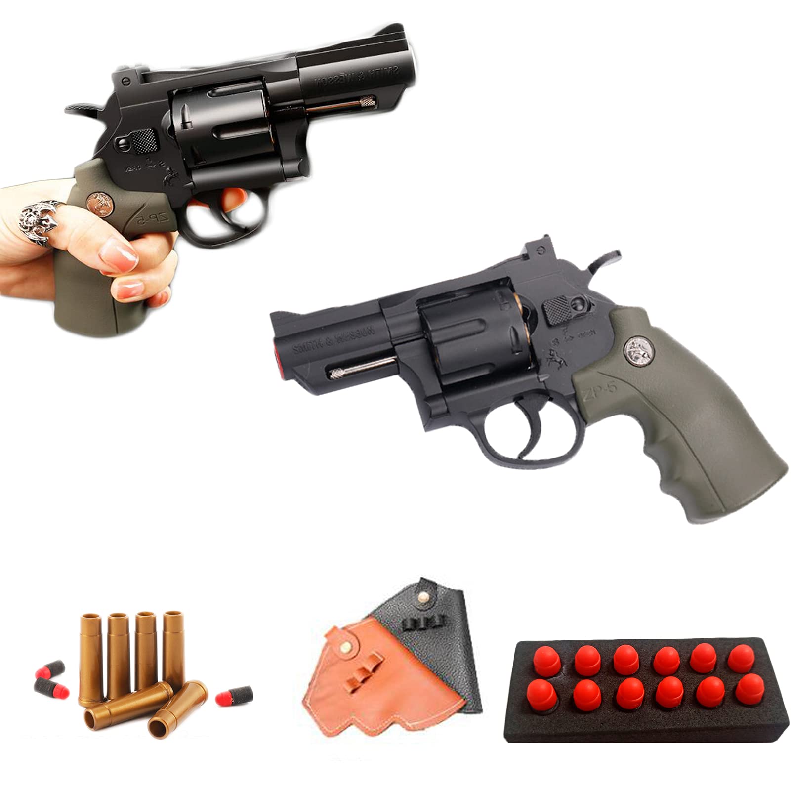 Buy Classic Revolver Soft Bullet Toy - zp5 Shell Throwing Soft Bullet ...