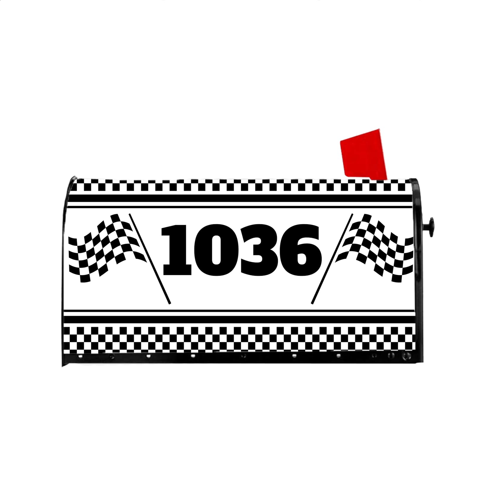 Amazon.com: Racing Flag Mailbox Covers Custom Personalized Checkered ...
