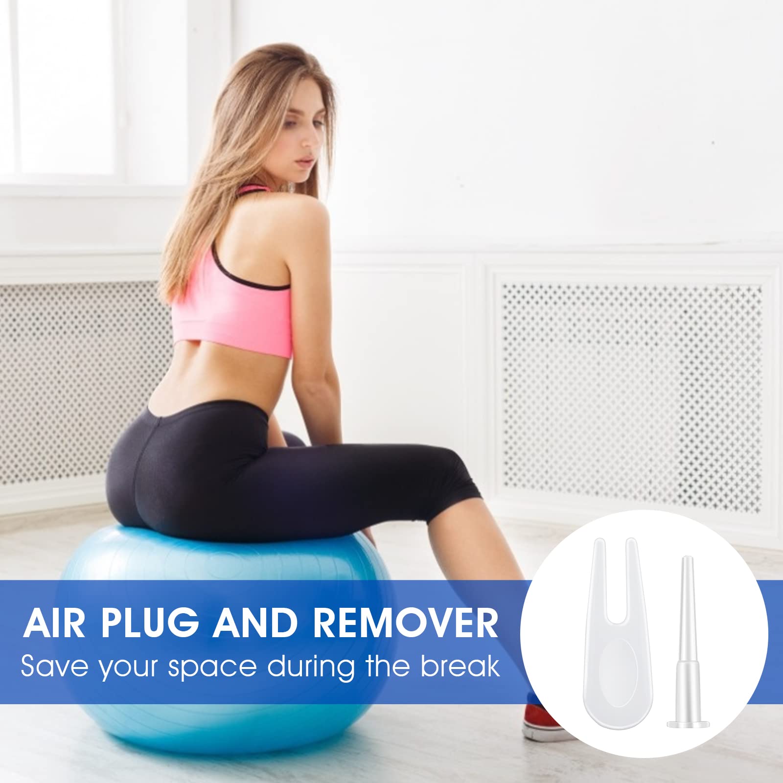 Snapklik.com : Yolev Yoga Ball Fitness Exercise Ball Air Stopper Plug ...