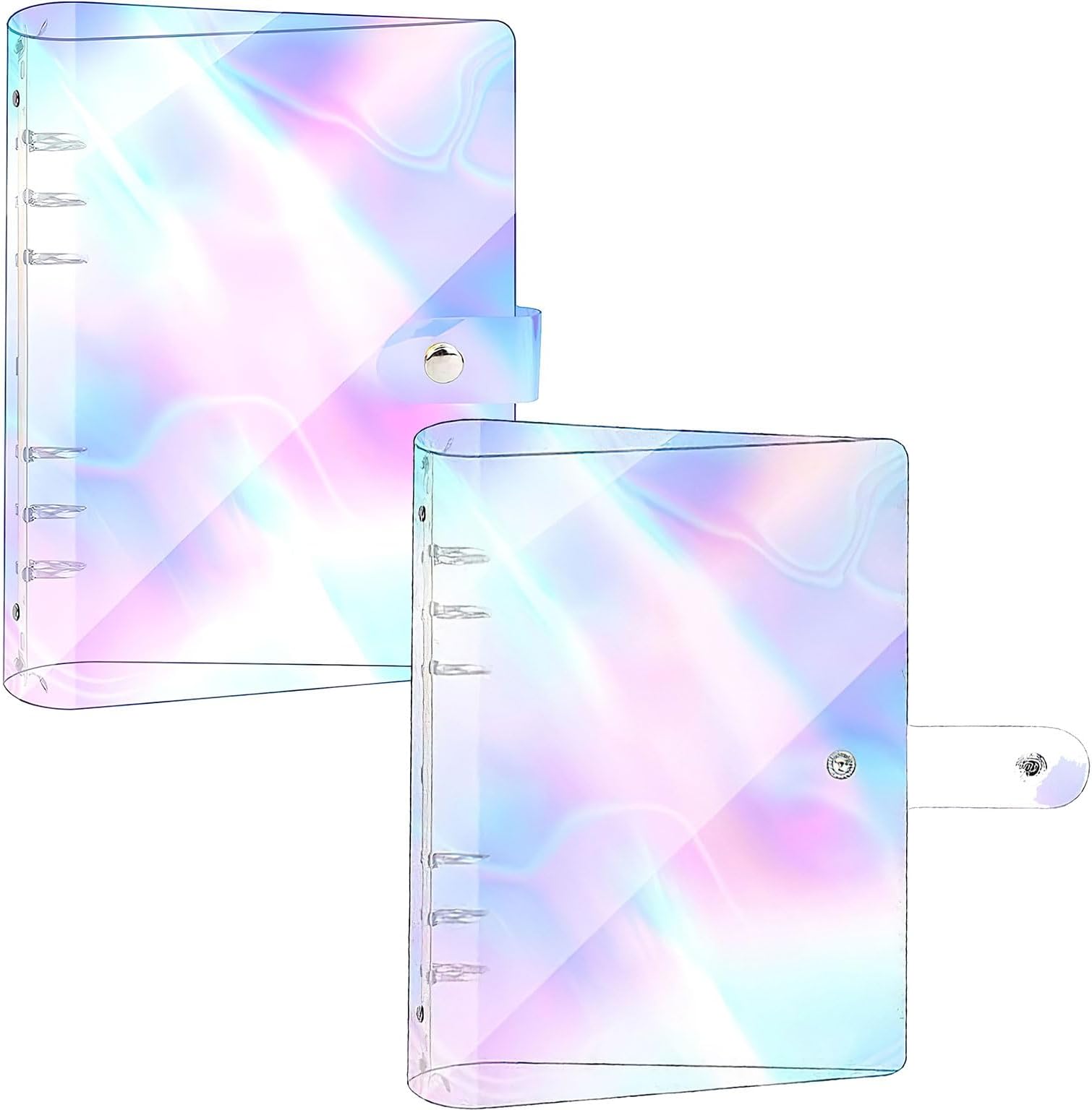 A5 Ringbuch Ordner 2 Stück Transparente Ringmappe aus PVC ...