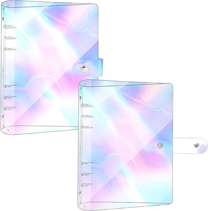 A5 Ringbuch Ordner 2 Stück Transparente Ringmappe aus PVC ...