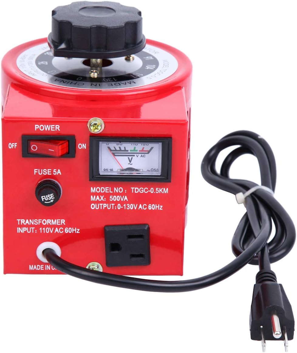 Amazon.com: Yonntech Variable Transformer Voltage Regulator 500 Watt ...