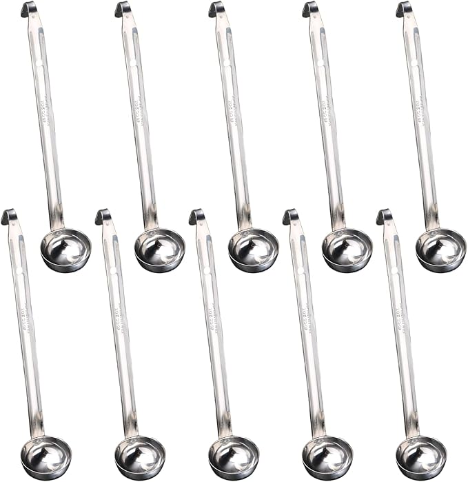 Amazon.com: Merkaunis 10 Pcs 2 oz Soup Ladle Stainless Steel Ladle with ...